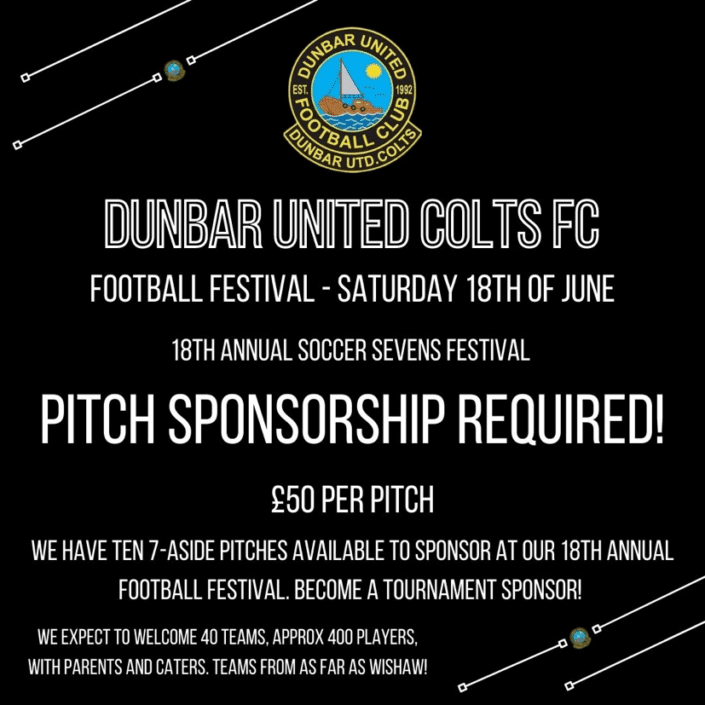 Pitch sponsorship (Hallhill Sports Centre) - Dunbar United Colts F.C.