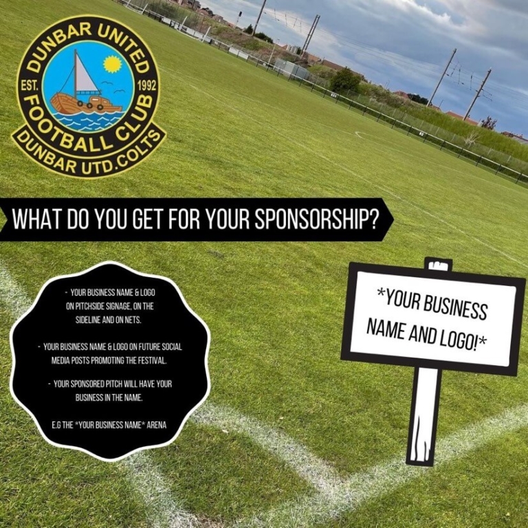 Pitch sponsorship (Hallhill Sports Centre) - Dunbar United Colts F.C.